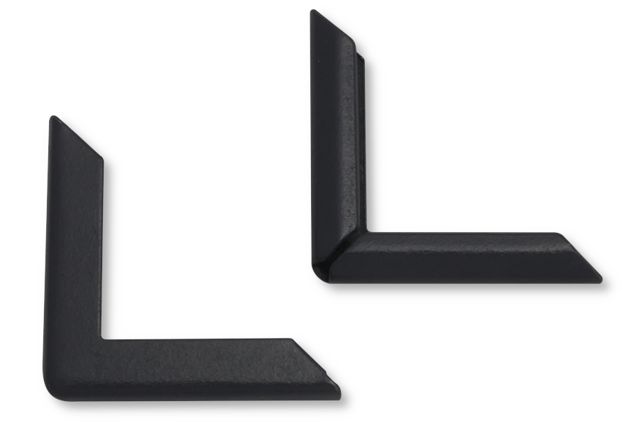 Buchecken, 22 x 22 mm, schwarz | moog & langenscheidt GmbH
